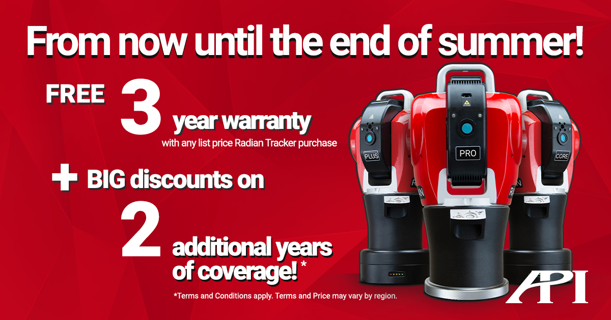 API launches warranty offer on radian laser trackers - Shop ...