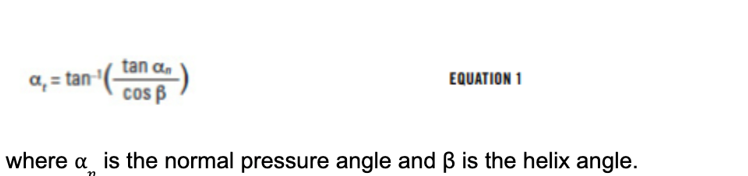 TECH TIPS: Understand the choice of pressure angle in the design of ...