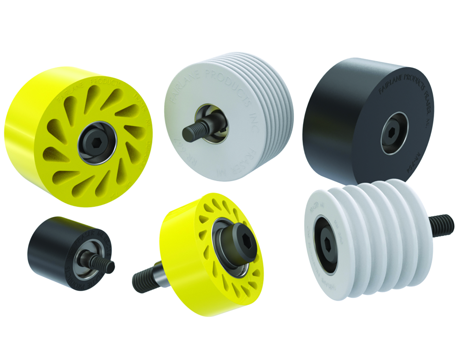 Rollers used in materials handling, assembly and manufacturing ...